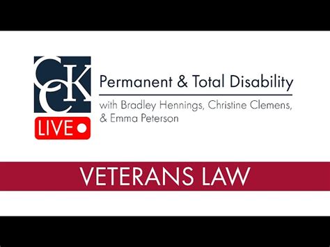 How To Get A Permanent And Total Disability Rating From Va Cck Law
