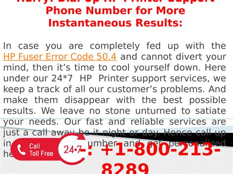 1 800 213 8289 Fix Hp Printer Fuser Error 504