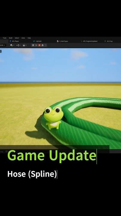 Devlog 3 Update Hose Spline Gamedevblog Game Devlog Gamedev Frog Lilypad Indiegamedev