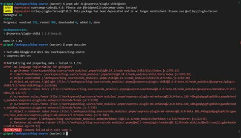 Bug 在按照教程使用vuepressplugin Shiki时报错 · Issue 2860 · Vuepress Theme