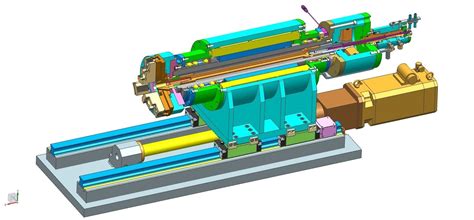 Counter Spindle Of CNC Lathe D Model CGTrader