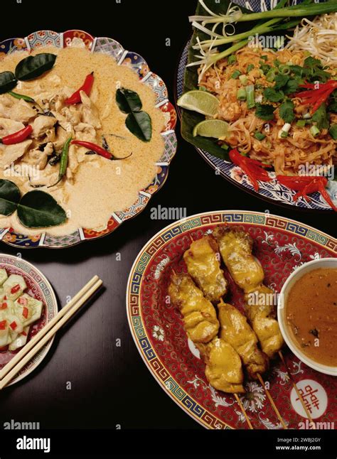 Paneer Tikka Indian Dish Assorted Indian Food On Dark Wooden