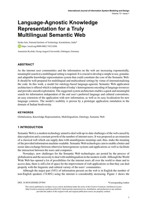 Pdf Language Agnostic Knowledge Representation For A Truly Multilingual Semantic Web