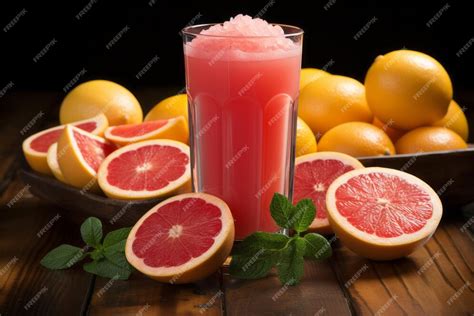 Premium AI Image | FreshSqueezed Grapefruit Juice