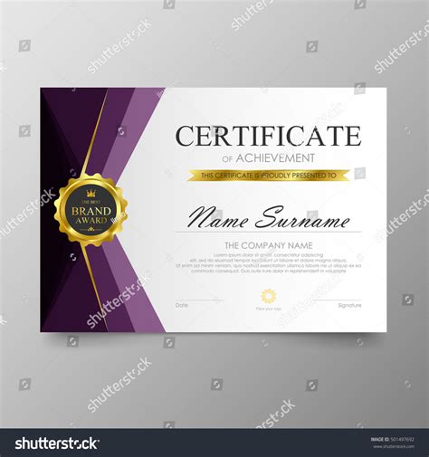 Certificate Design Template Background
