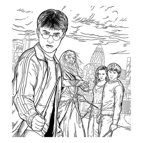 Раскраска Гарри Поттер и Принц полукровка распечатать или скачать
