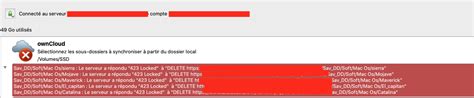 Error 423 Owncloud Desktop Owncloud Central