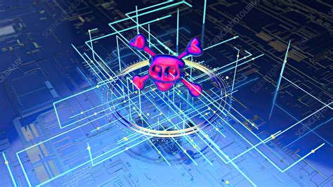 Cybersecurity Conceptual Illustration Stock Image F042 1920 Science Photo Library