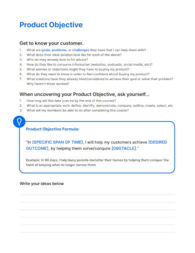 Objective Examples Format How To Write PDF