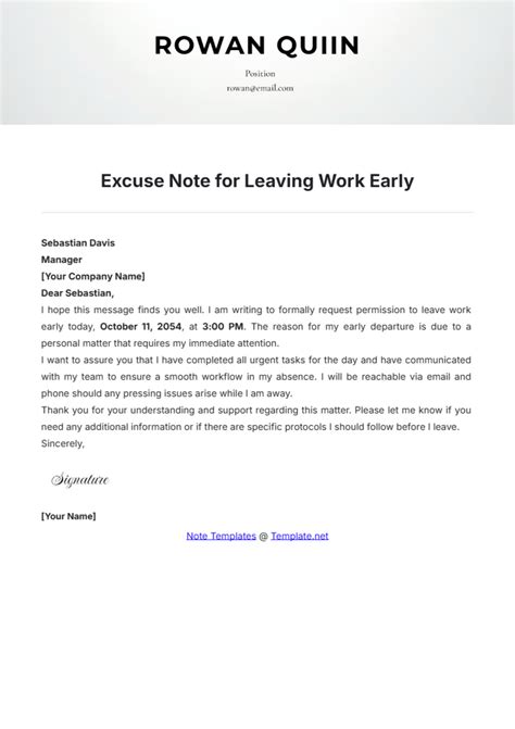 Leaving Work Early Excuses For Leaving Work Early Good And Bad