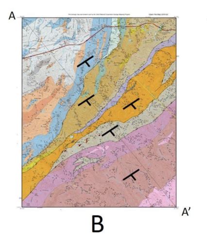 Geologic Structures Review Flashcards Quizlet