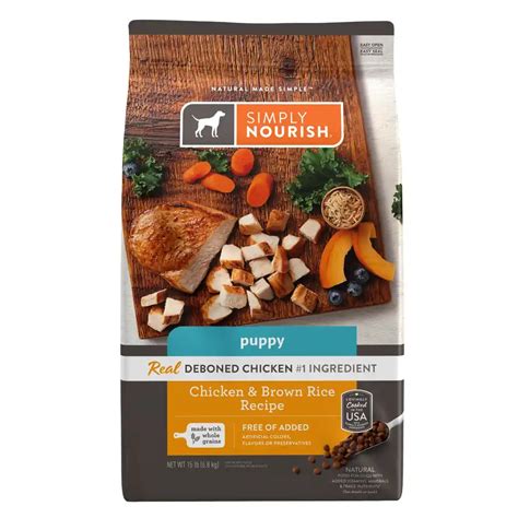 Simply Nourish Original Puppy Dry Dog Food Chicken And Brown Rice