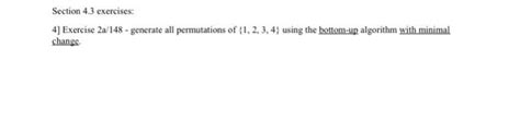 Solved Section 43 Exercises 4 Exercise 2a148 Generate