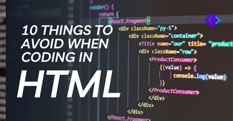 10 Things To Avoid When Coding In Html Online Html Editor Blog