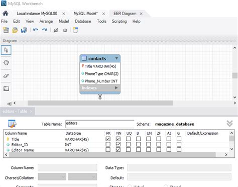 Sql Can I Automatically Match Mysql Workbench Er Diagram With Table