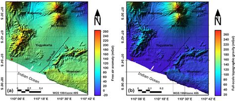 A Gravity Disturbance Data Equivalent To Free Air Anomalies In Download Scientific Diagram