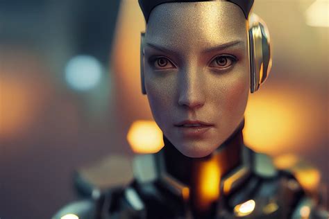Prompthunt Female Humanoid Futuristic 80mm Ray Tracing Detailed Dramatic Shadows Filmic