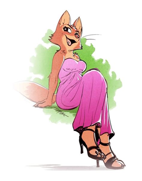 Pin By Amster On Diane Foxington Furry Girls Disney Fan Art Yiff Furry