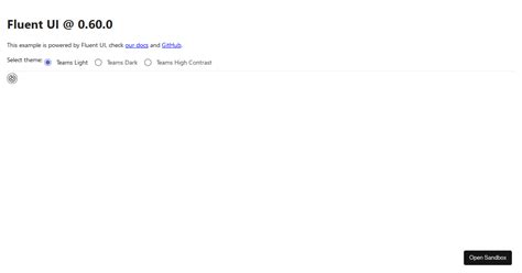 Fluent Ui Example Forked Codesandbox