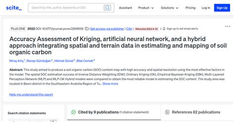 Accuracy Assessment Of Kriging Artificial Neural Network And A Hybrid Approach Integrating