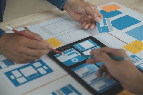 Website Designer Creative Planning Application Development Draft Sketch Drawing Template Layout