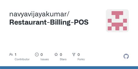 GitHub Navyavijayakumar Restaurant Billing POS