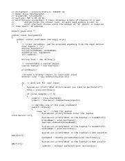 Assignment4 Java Assignment Arizona State U CSE205