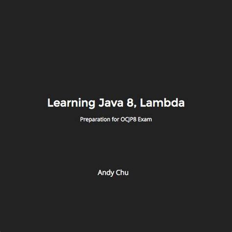 Learning Java Lambda
