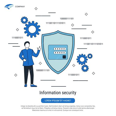 premium vector information security data protection access control