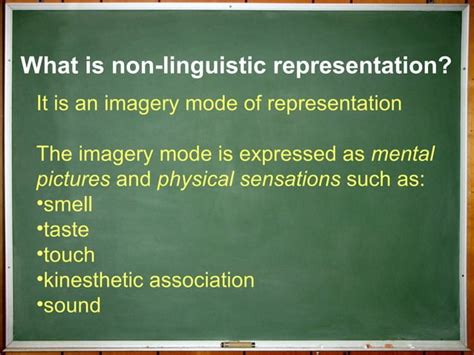 Non Linguistic Representation Ppt