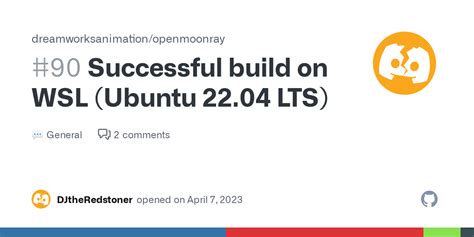 Successful Build On Wsl Ubuntu Lts Dreamworksanimation Openmoonray Discussion