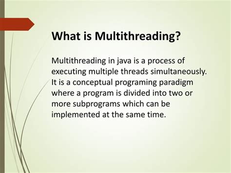 Multithreading In Java Pptx Programming Languages Computing