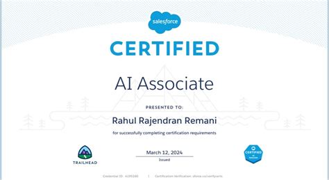Rahul Rajendran On Linkedin Salesforceai Salesforcecertified