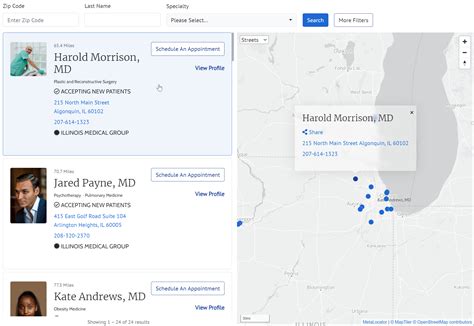 Physician Locator Example Metalocator