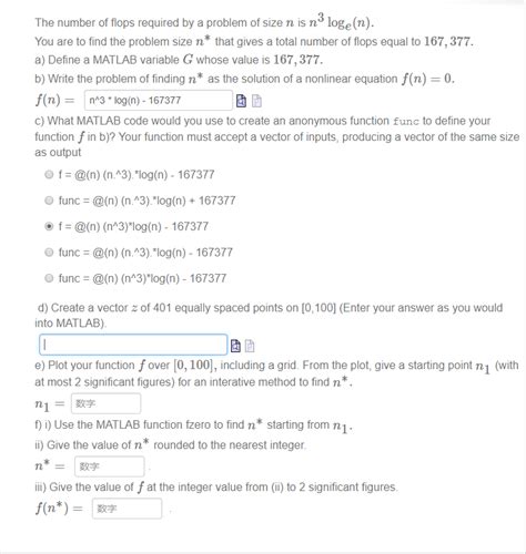Solved The Number Of Flops Required By A Problem Of Size N