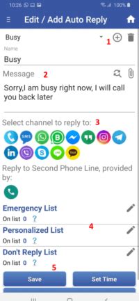 Quick Setup Of Auto Reply