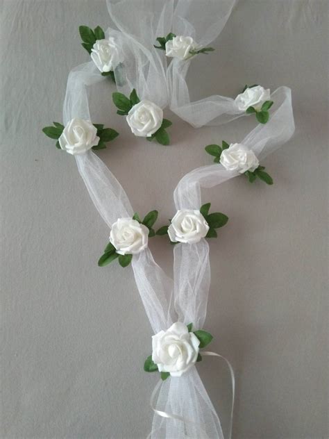 Украса за сватбена кола аксесоари за сватба аксесоари за моминско парти и кръщене сватбени