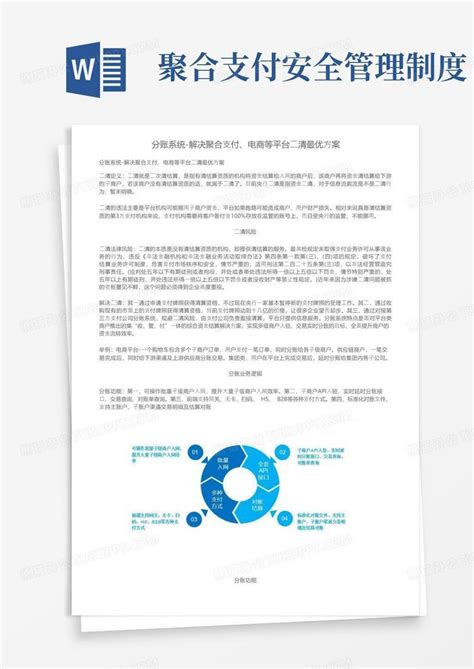 分账系统 解决聚合支付、电商等平台二清最优方案word模板下载编号qjvxxnpb熊猫办公