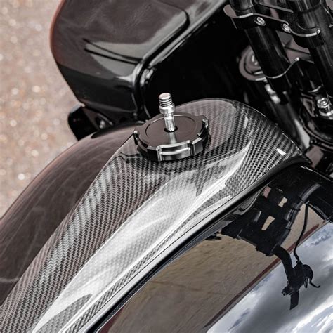 Hofmann Designs Vented Moto X Gas Cap For Harley Black Hdb1034b