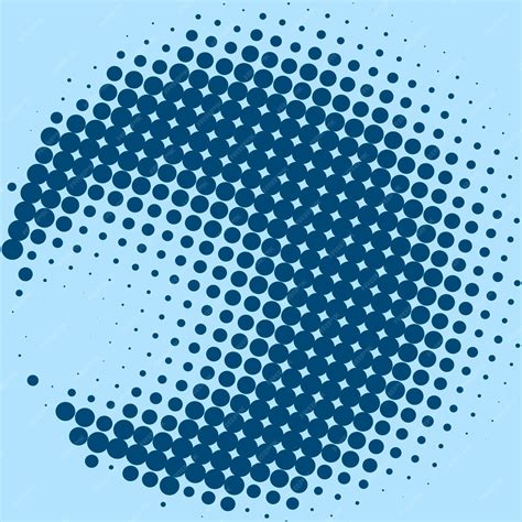 Premium Vector Gradient Of Blue Dots Halftone Texture Vector Illustration Monochrome Dots