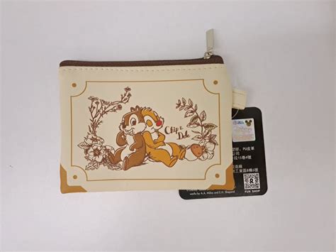 Authentic Brand New Disney Chip And Dale Pouch Wallet Womens Fashion