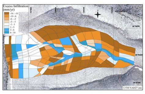 Spatial Distribution Of Annual Average Excess Infiltration Across The