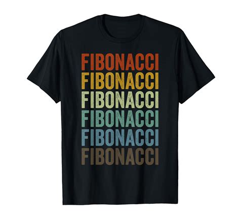 Fibonacci Spiral Fibonacci Sequence Retro T Shirt