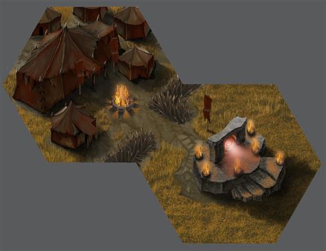 Artstation Orc Camp Double Tile