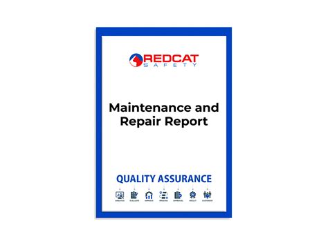 Maintenance And Repair Report Redcat Safety