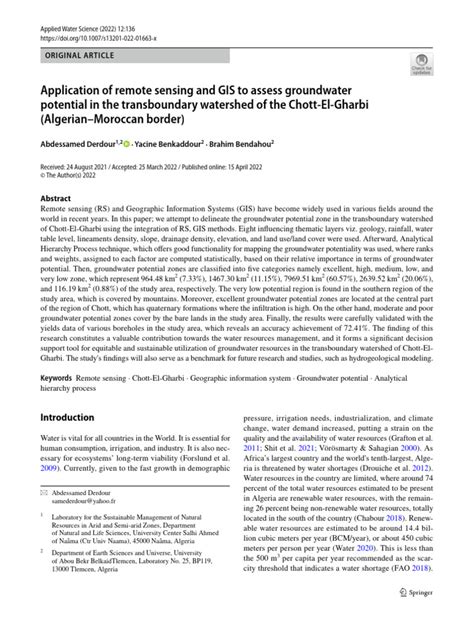 Application Of Remote Sensing And Gis To Assess Groundwater Potential