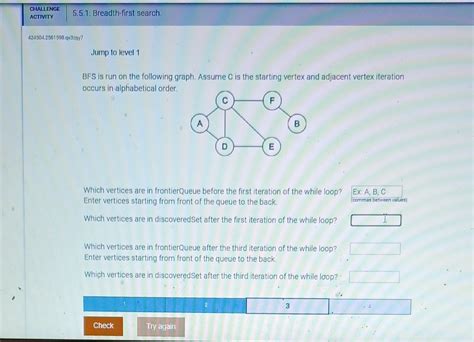 solved bfs is run on the following graph assume c is the