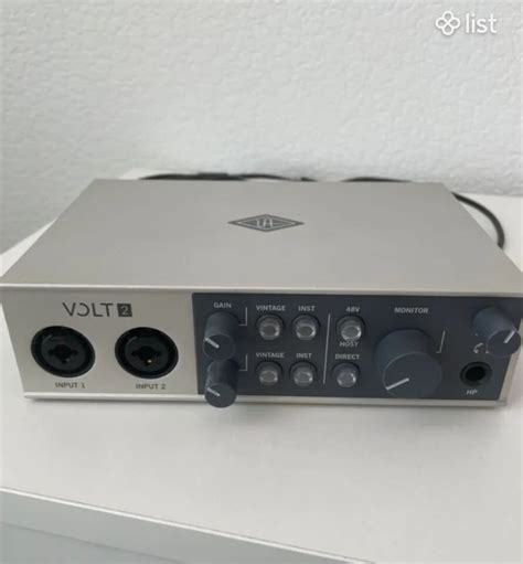 Звуковая карта Sound Card Audio Interfase Universal Audio Volt 2 Հարվածային գործիքներ List Am