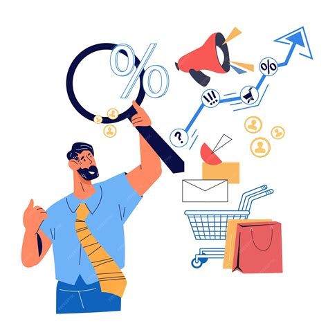 Premium Vector Market Research And Analytics Flat Cartoon Vector