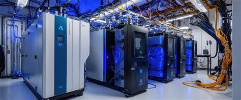 A High Tech Quantum Computing Lab Featuring Cryogenic Cooling Systems Premium Ai Generated Image